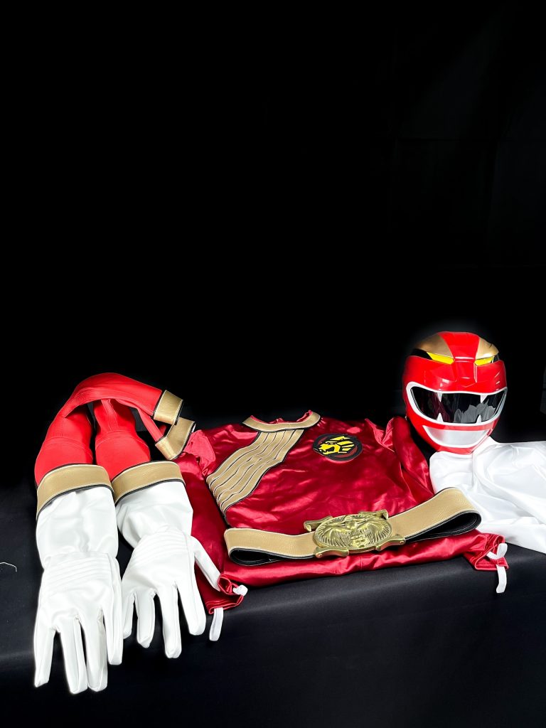 Gao Red / Wild Force Red Ranger Shiny Gold Cosplay Costume – Transform ...