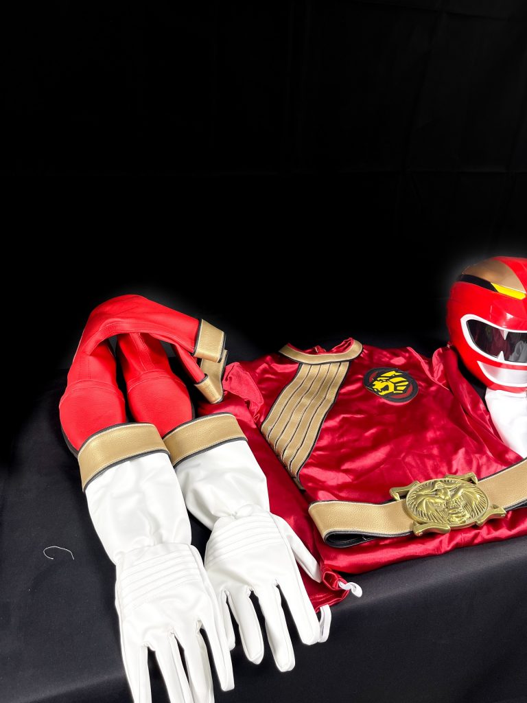 Gao Red / Wild Force Red Ranger Shiny Gold Cosplay Costume – Transform ...