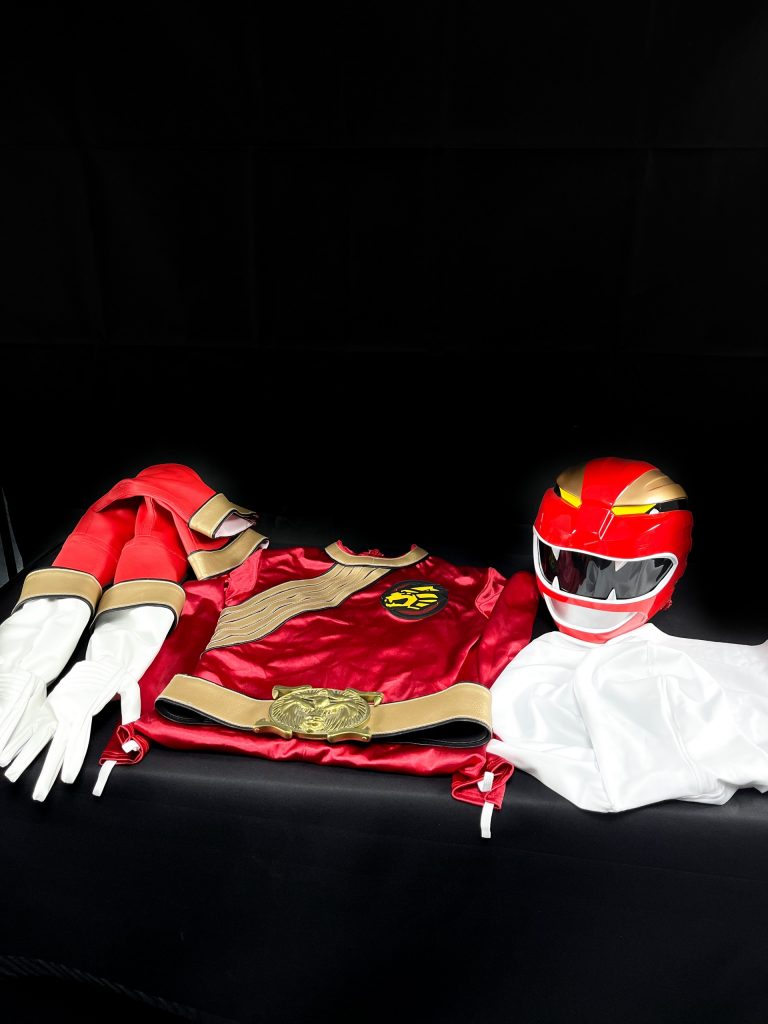 Gao Red / Wild Force Red Ranger Shiny Gold Cosplay Costume – Transform ...