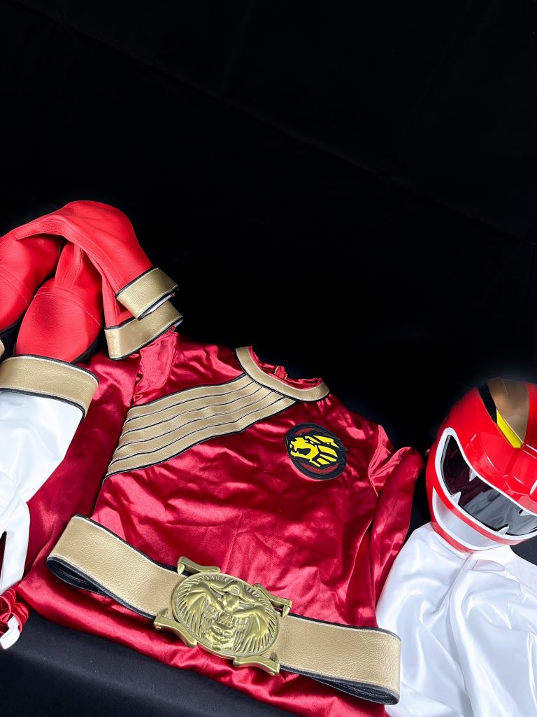 Gao Red / Wild Force Red Ranger Shiny Gold Cosplay Costume – Transform ...