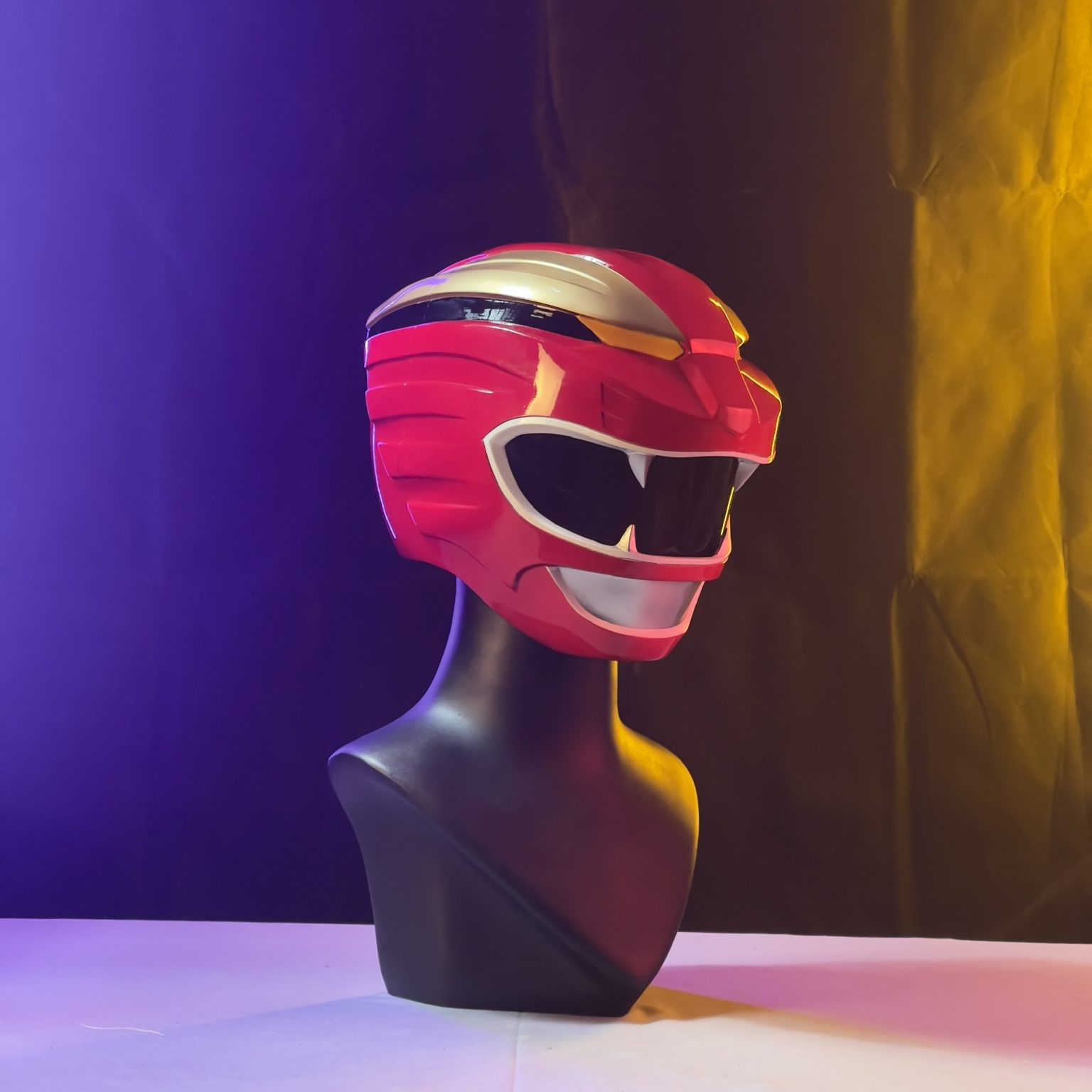 Helmet Gao Red – Wild Force Red Ranger Cosplay Costume – Transform Studio