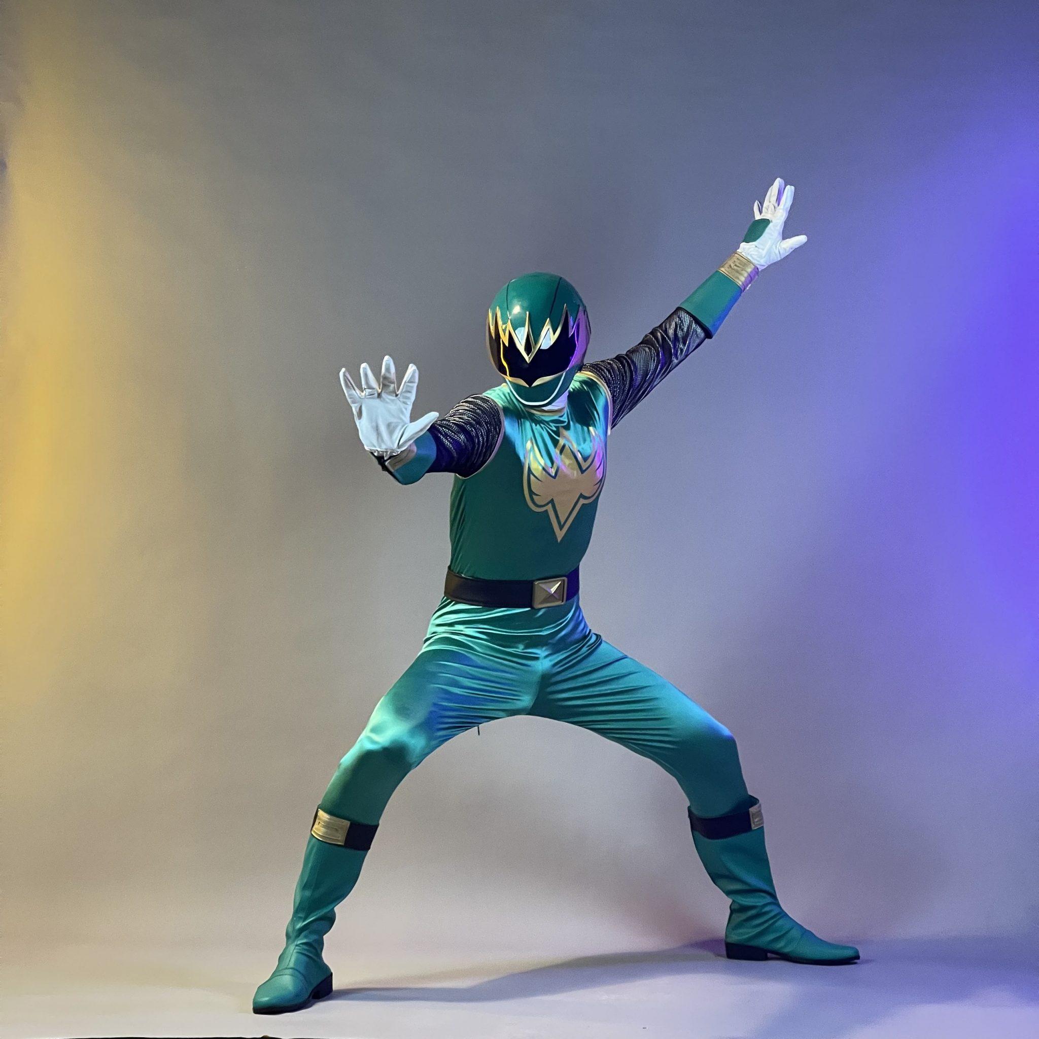 Shurikenger Fire Mode/Green Samurai Ranger Super Samurai Mode Cosplay ...