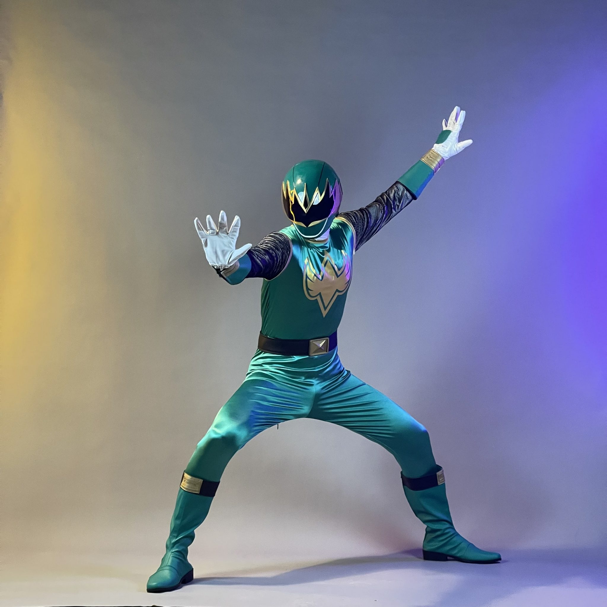 Shurikenger Fire Mode/Green Samurai Ranger Super Samurai Mode Cosplay ...