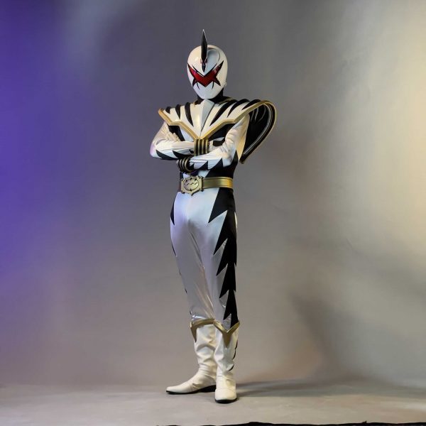 Abarekiller – Dino Thunder White Cosplay Costume – Transform Studio
