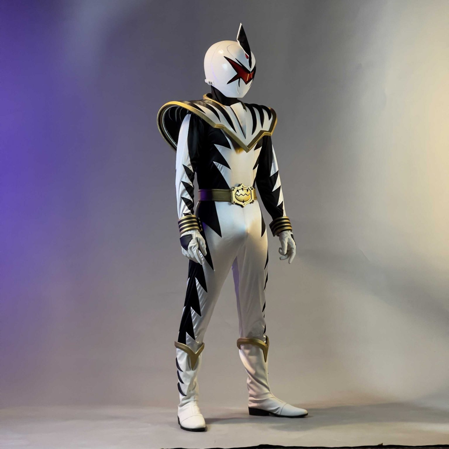 Abarekiller – Dino Thunder White Cosplay Costume – Transform Studio