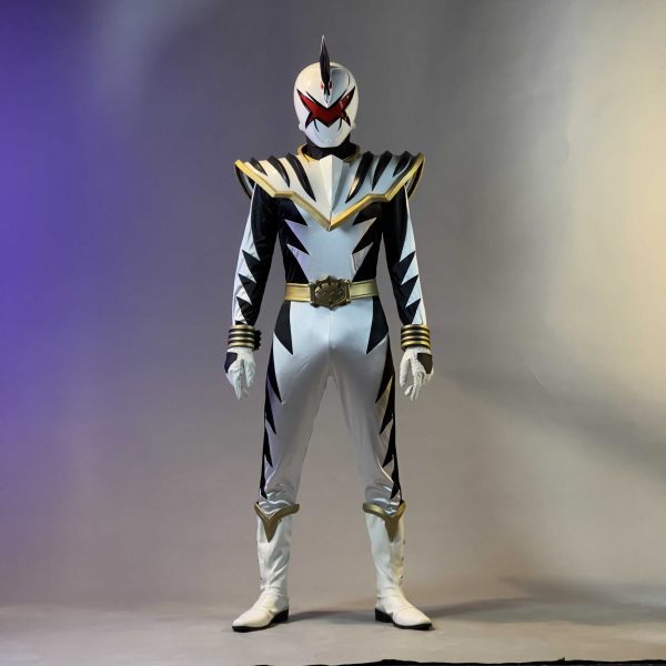 Abarekiller – Dino Thunder White Cosplay Costume – Transform Studio