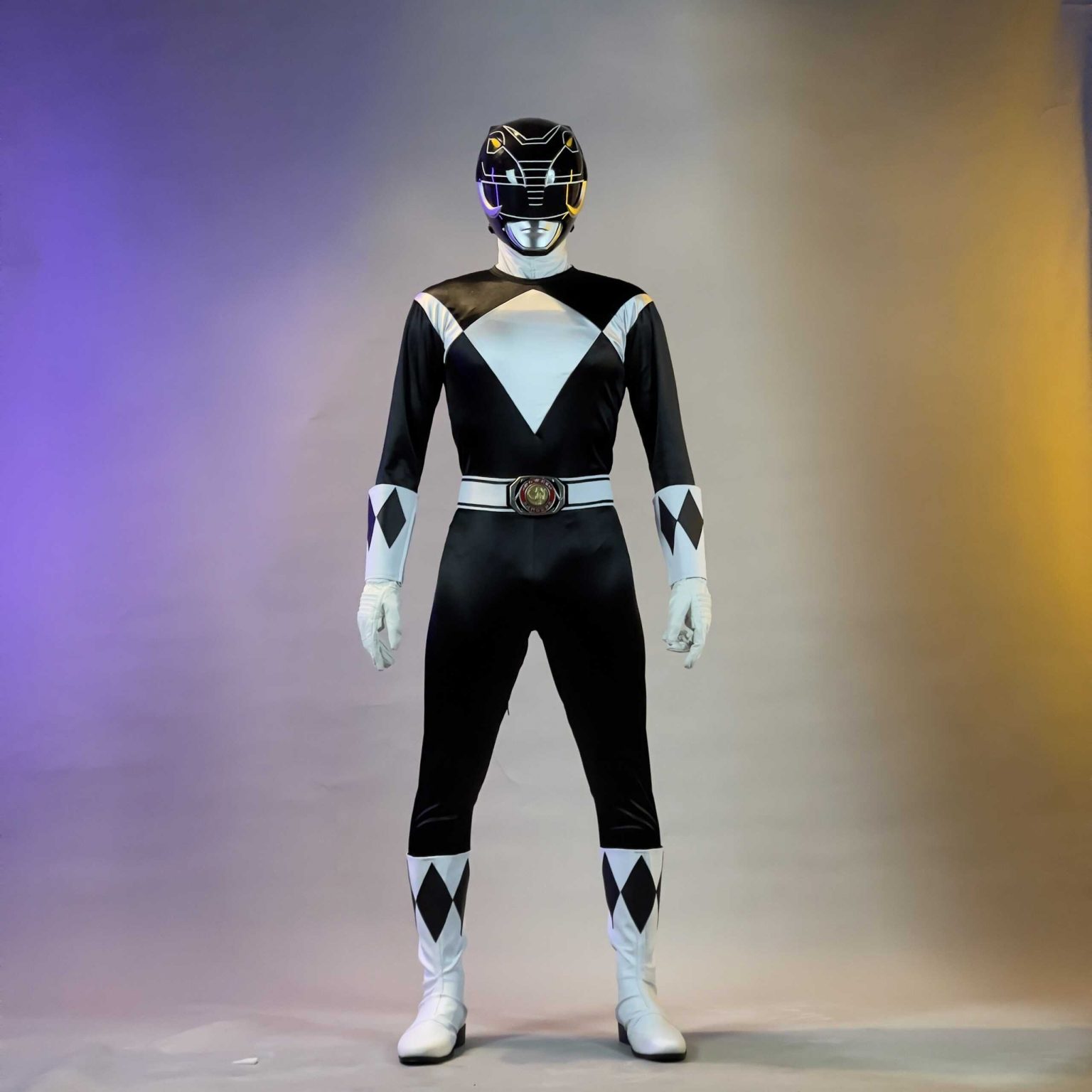 Mammoth Ranger – Zyuranger Back – MMPR Black Cosplay Costume ...