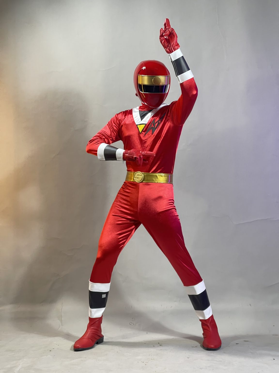 Kakuranger Red – Red Aquitar Ranger Cosplay Costume – Transform Studio