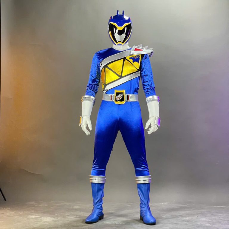Kyoryuger Blue – Dino Changer Blue Cosplay Costume – Transform Studio